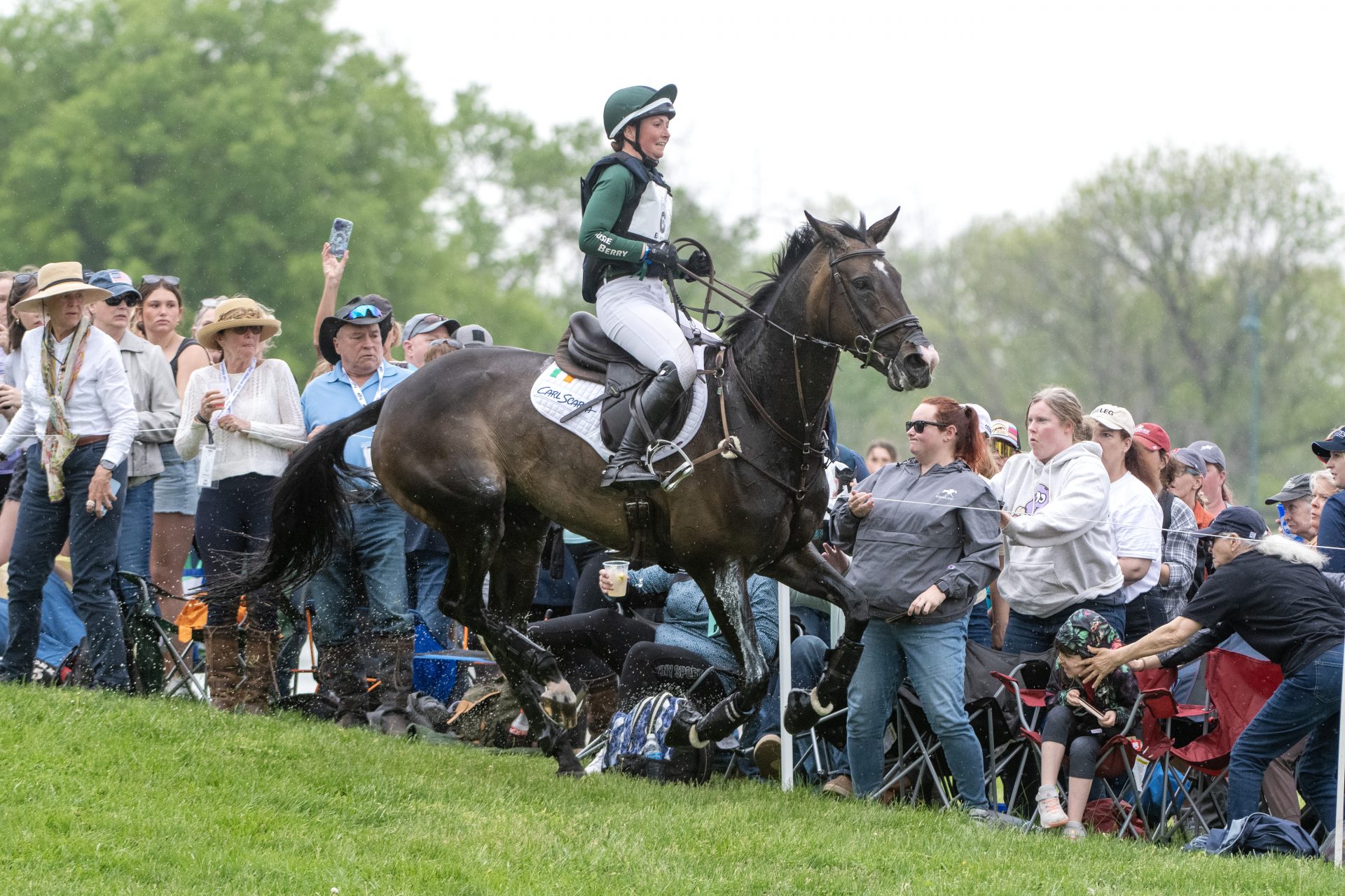 Kentucky Three-Day Event cross-country – disappointed riders