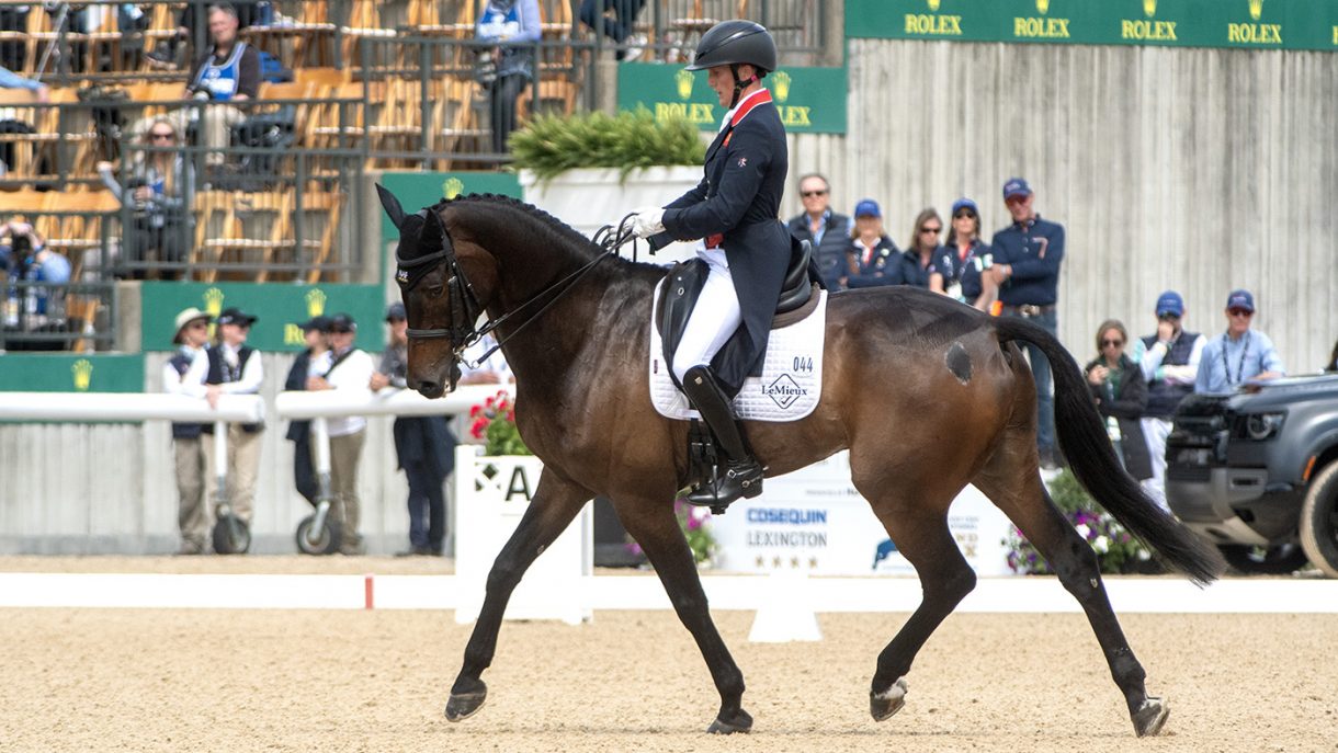 Kentucky Three-Day Event dressage - mixed performance for British star
