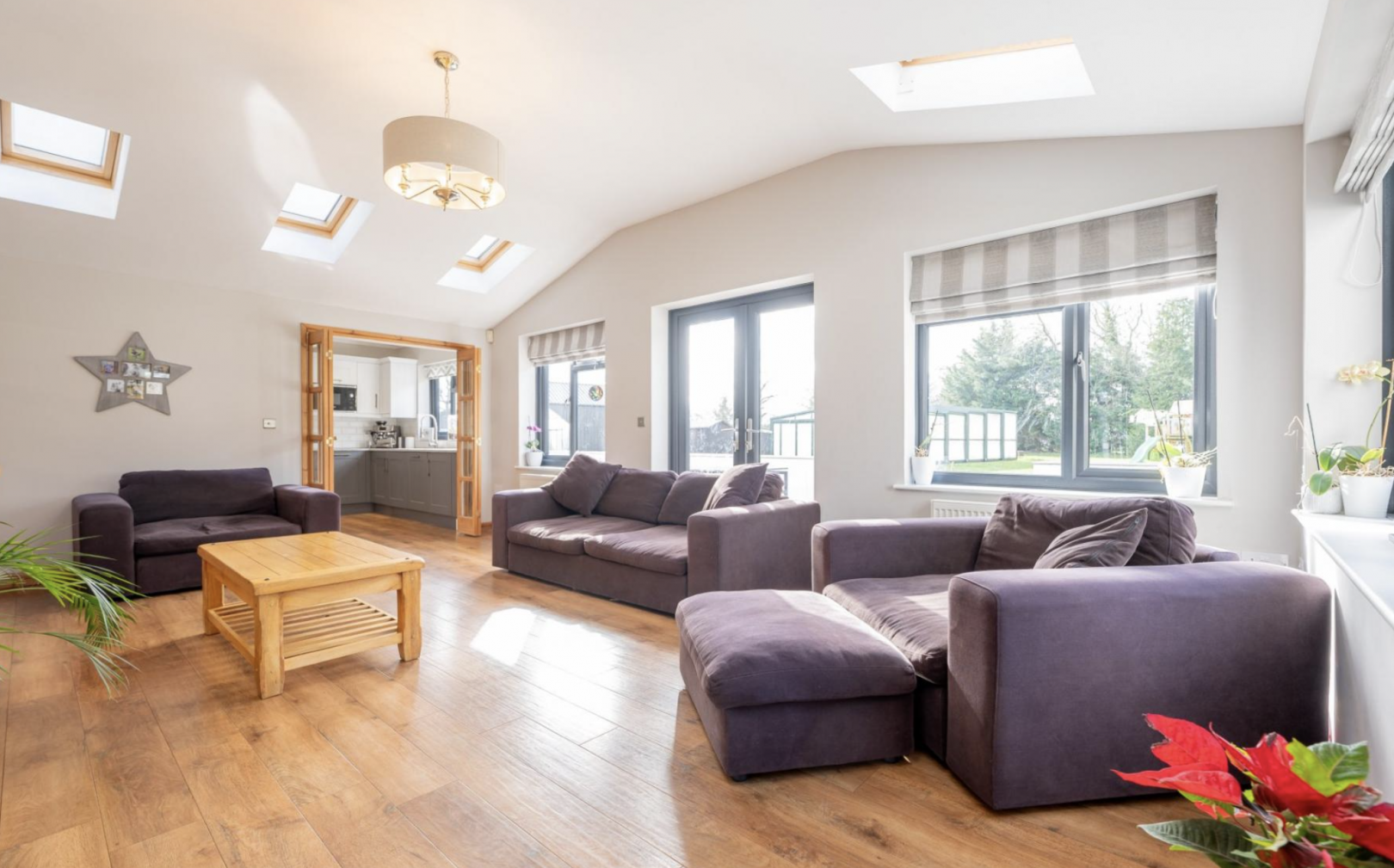 Check out this spacious family home with 5 stables, arena, swimming ...