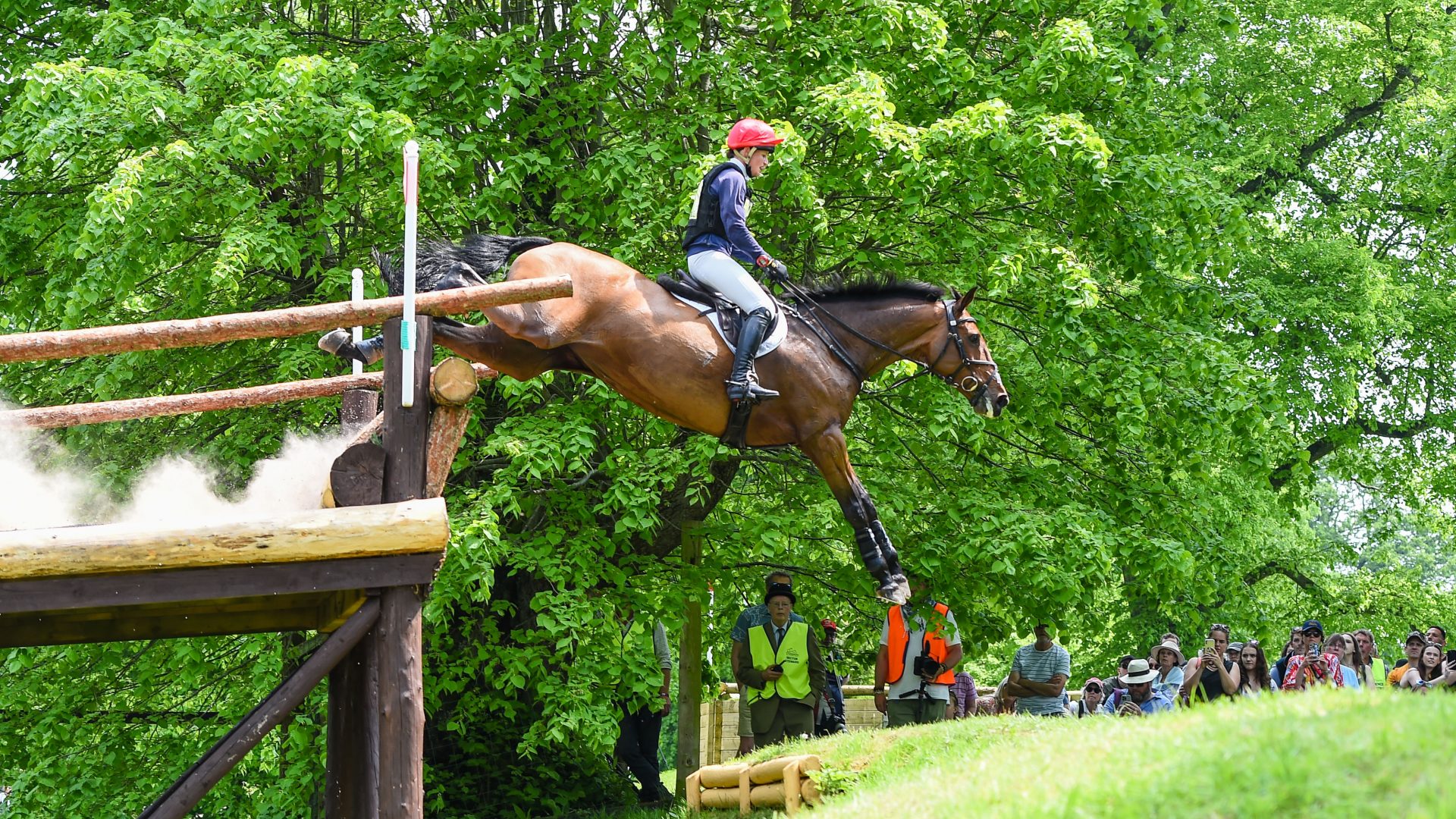 Rosie Bradley-Hole at Badminton with a poignant clear round