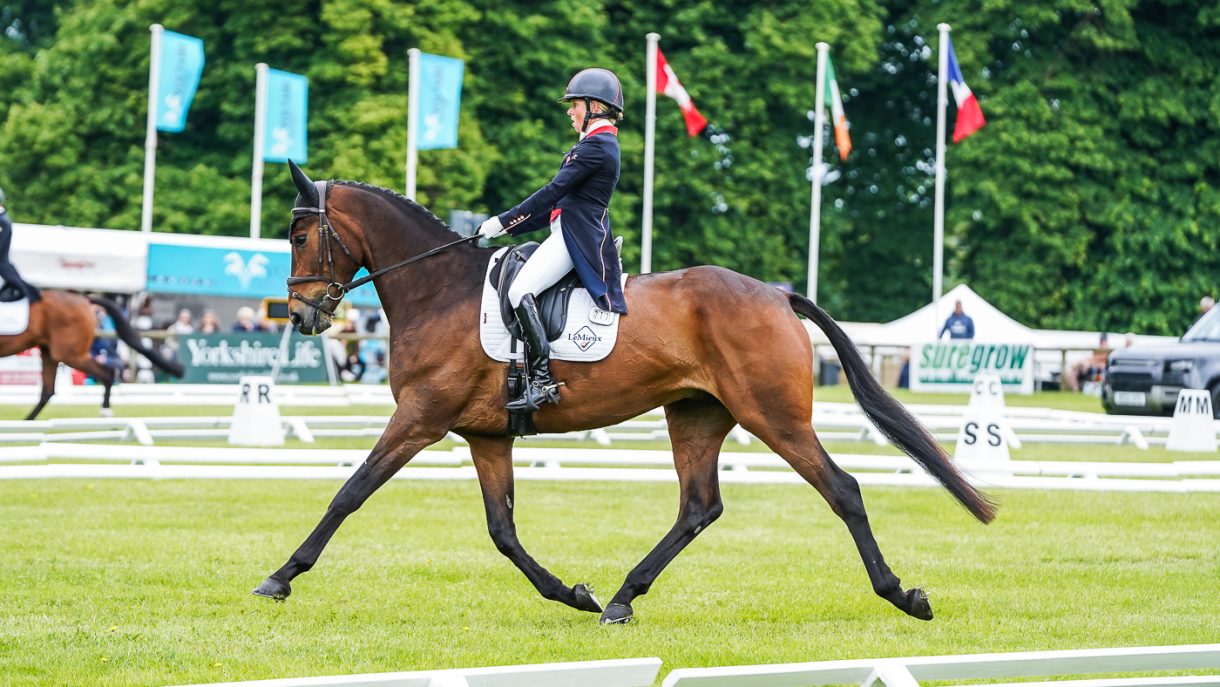 Ros Canter and Lordships Graffalo lead Bramham Horse Trials dressage