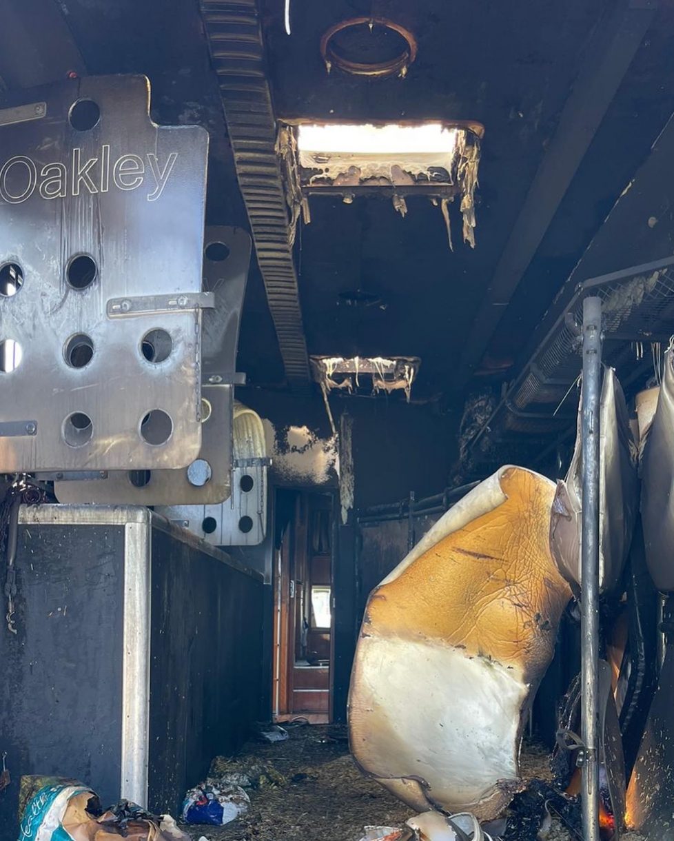 Horsebox fire at Hickstead out in minutes thanks to specialist team ...