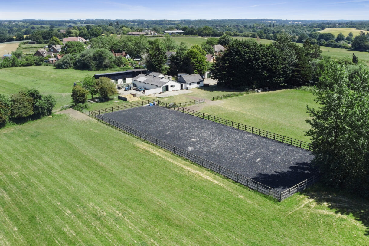 Lovely! 3-bed home, 13 acres, 8 stables and a school | Horse & Hound