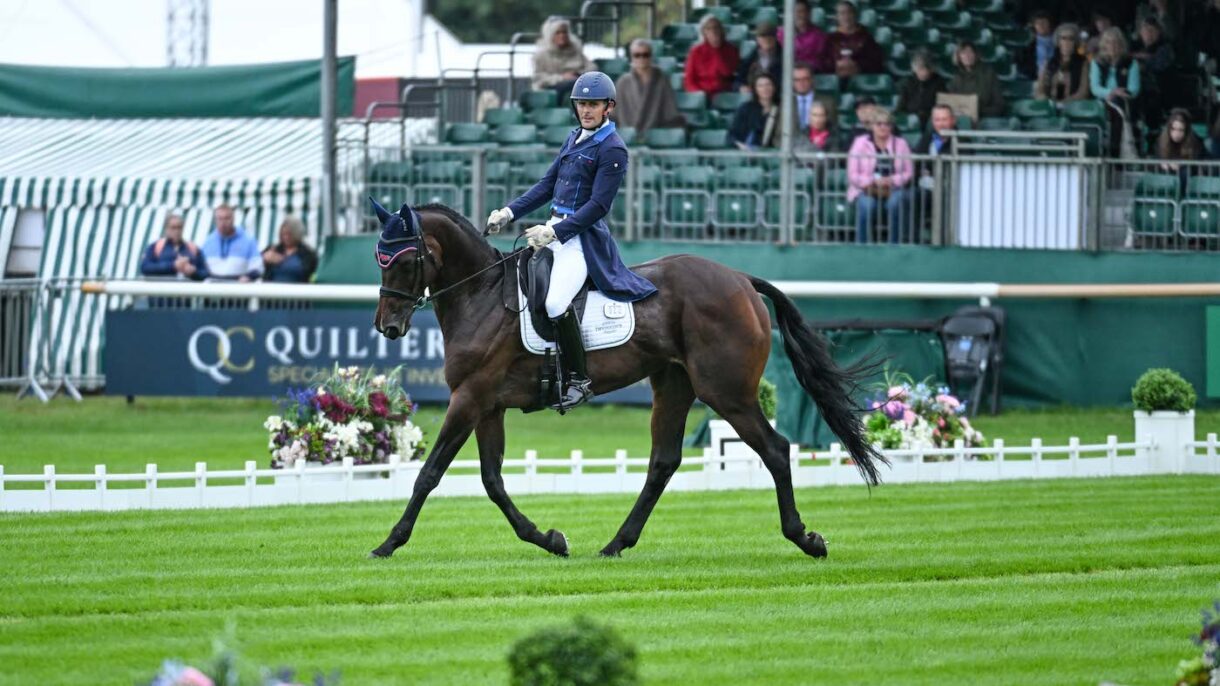 Alex Bragg is in the mix after Burghley Horse Trials dressage