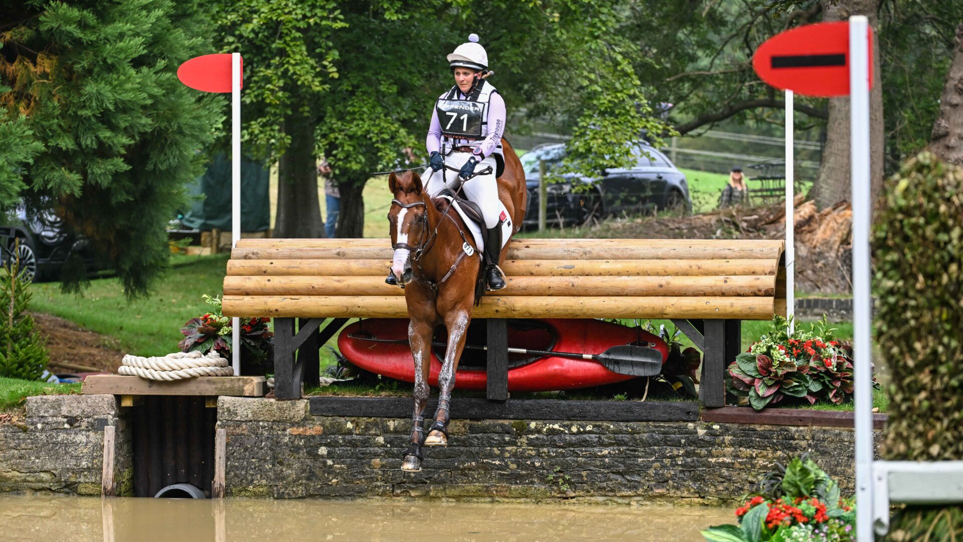 Gemma Stevens blasts up Burghley Horse Trials cross-country rankings