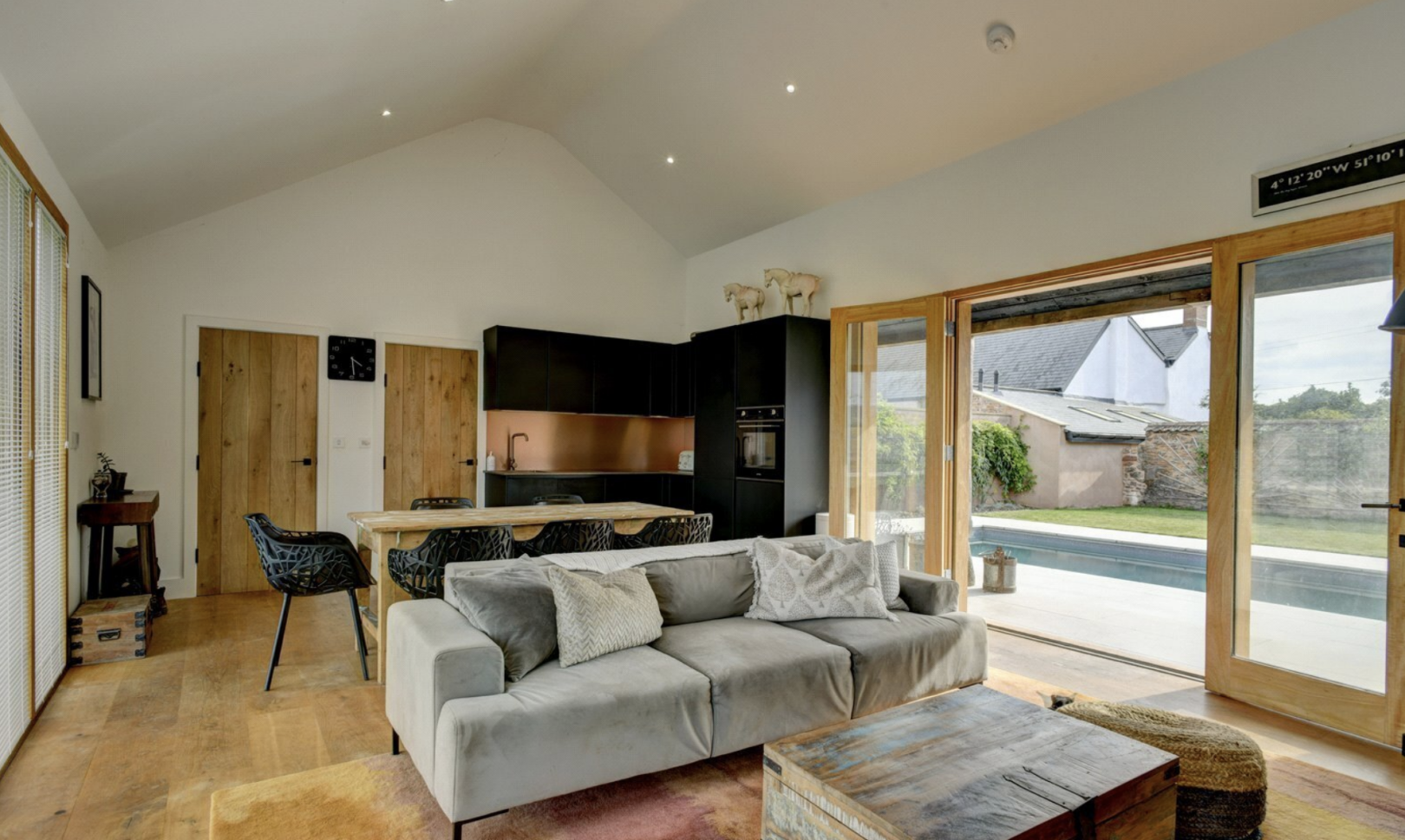 A stunning horsey home complete with stables, arena, grazing, pool and ...