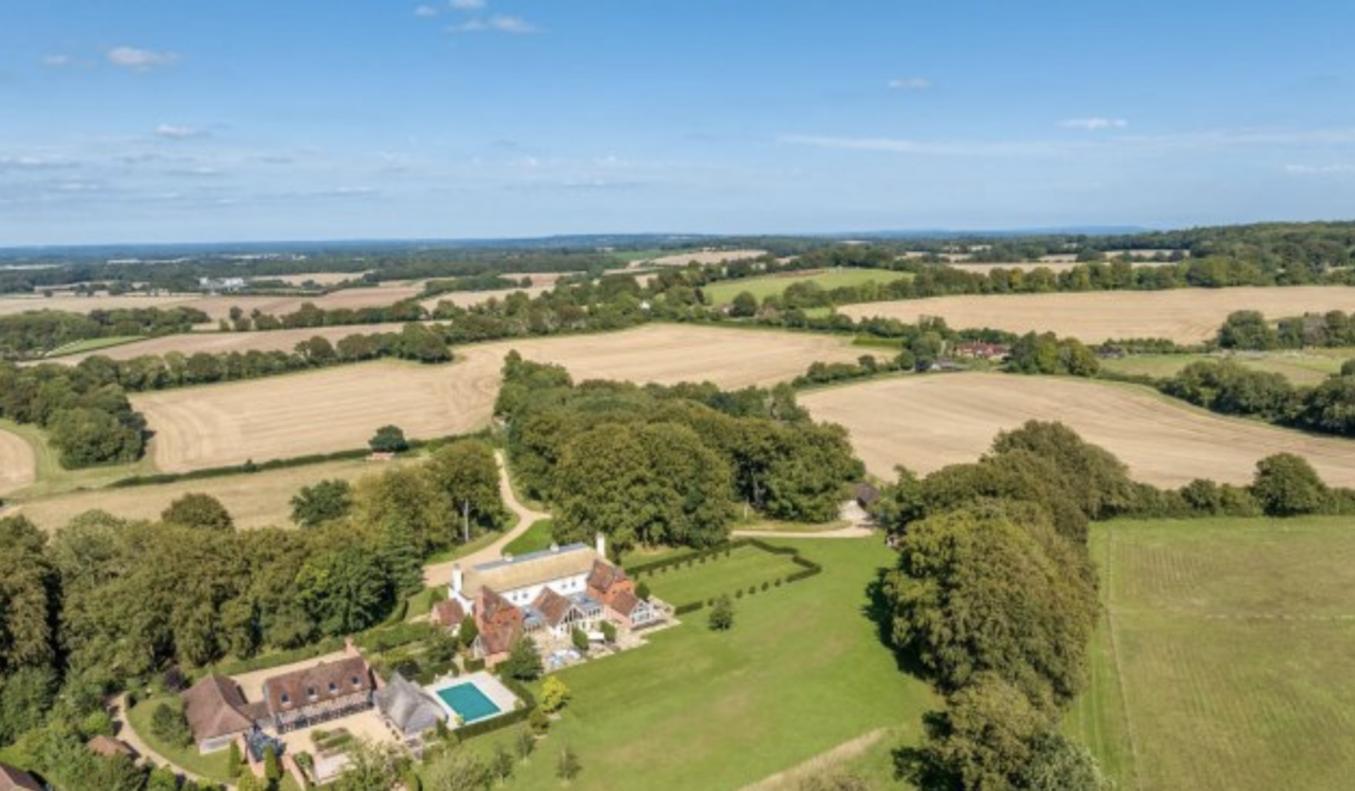 What a set-up! A simply gorgeous home, complete with 19 acres, stables ...