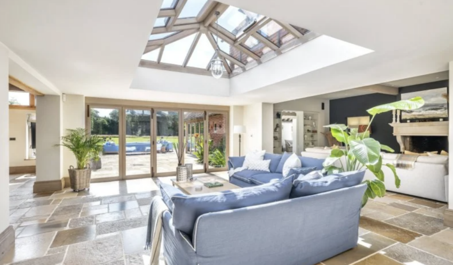 What a set-up! A simply gorgeous home, complete with 19 acres, stables ...