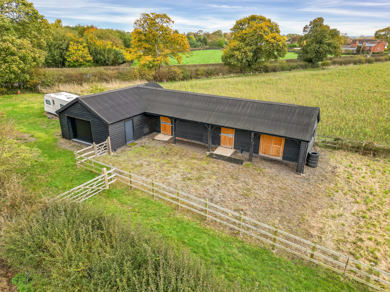 A lovely family home, complete with stables, nine acres and great ...