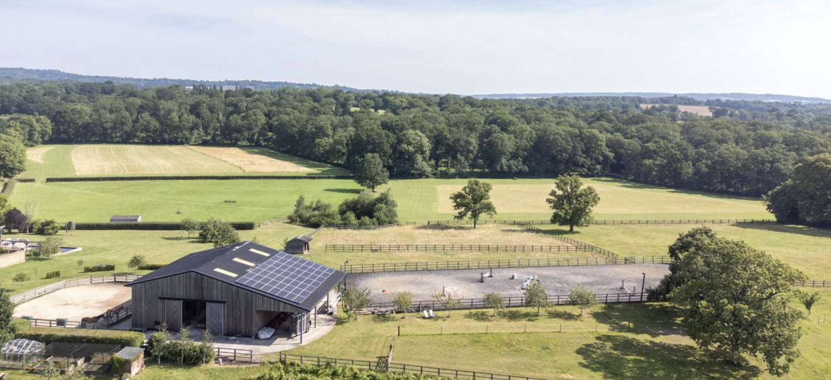 A stunning home with stables, arena, over 23 acres and off-road hacking ...
