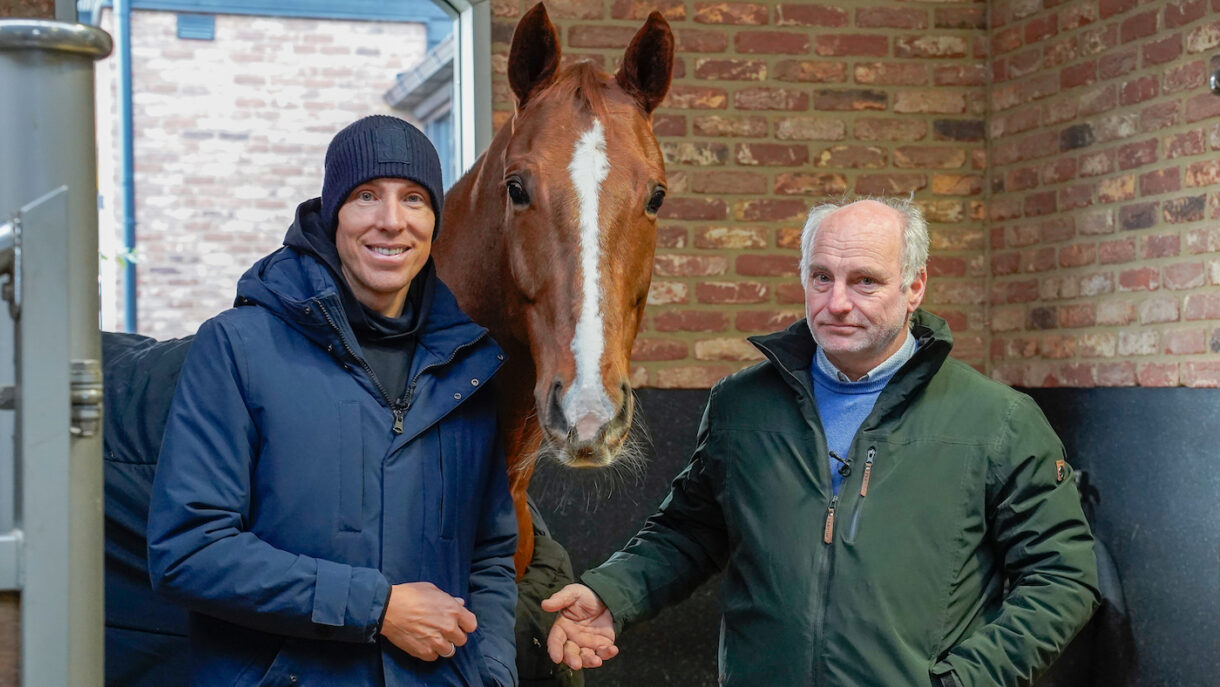 An emotional reunion as amateur breeder meets his Olympic legend again ...