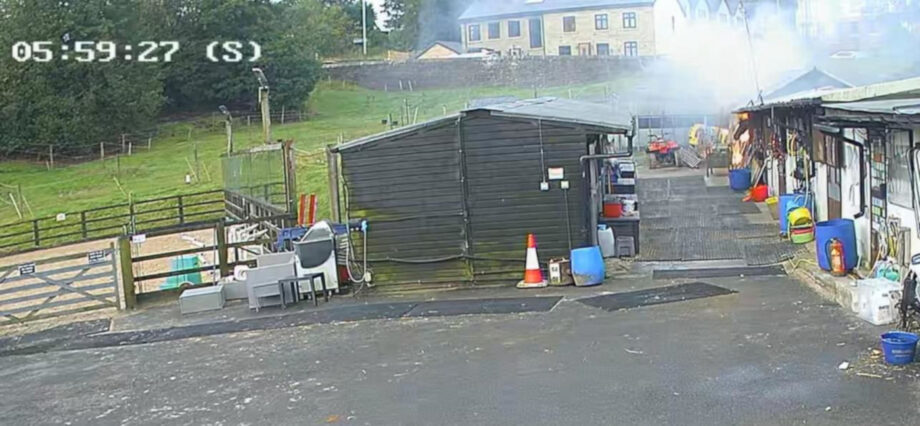 Terrifying stable yard fire shows why fire safety plans are essential