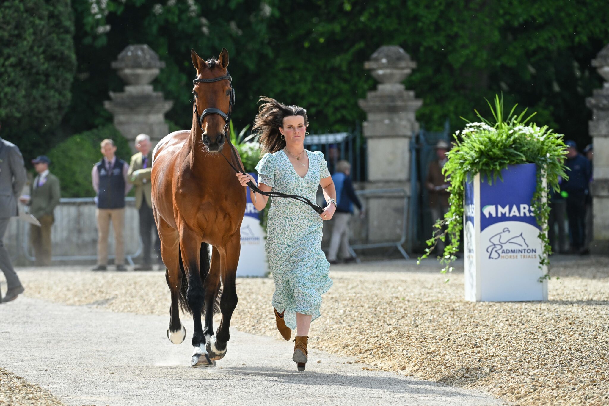 Badminton Horse Trials trot-up photos feature floaty florals and more
