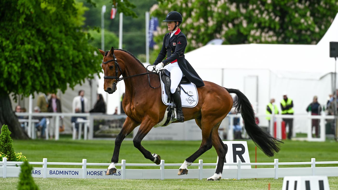 Badminton Horse Trials dressage test pleases Bubby Upton after surgery