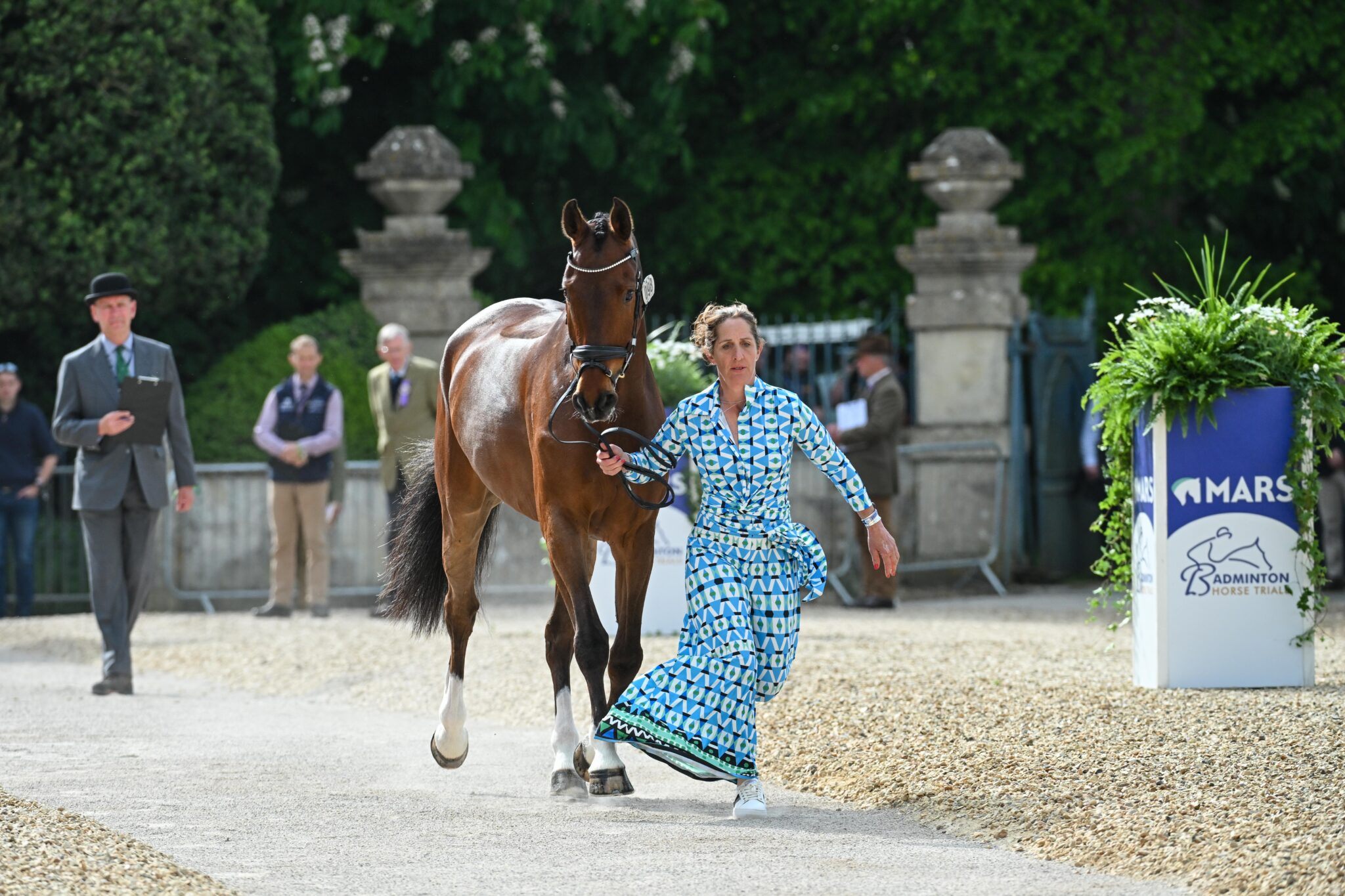 Badminton Horse Trials trot-up photos feature floaty florals and more
