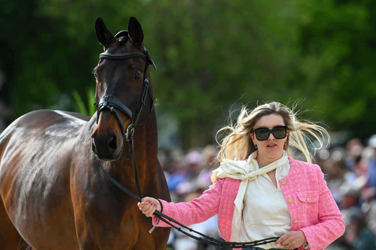 Badminton Horse Trials trot-up photos feature floaty florals and more
