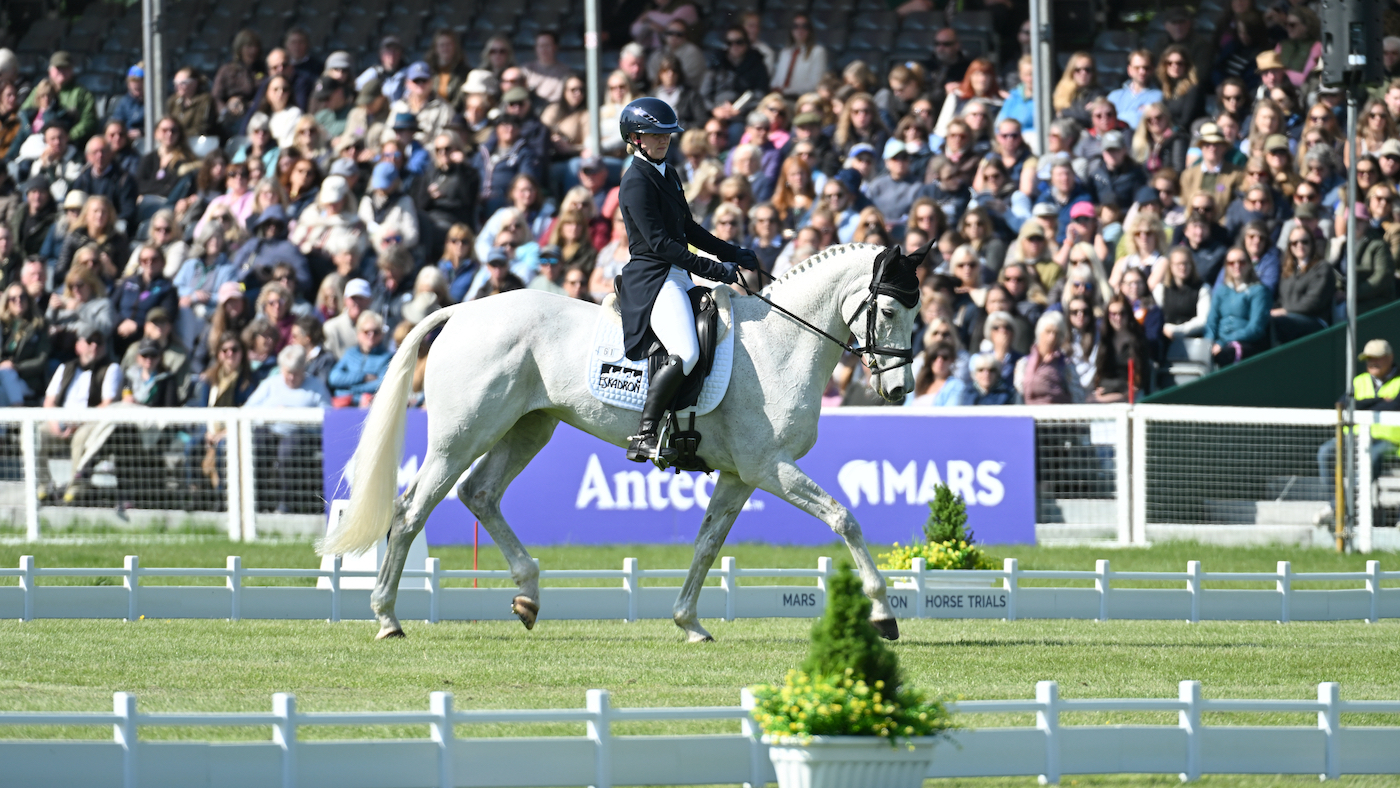 Amateur eventer Libby Seed watches videos of top riders to become faster