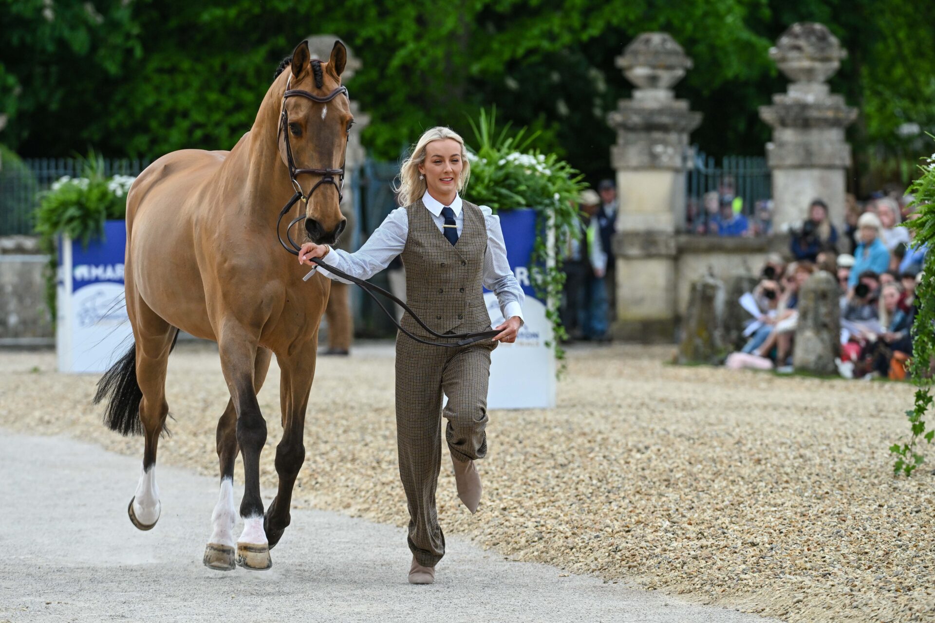 Badminton Horse Trials trot-up photos feature floaty florals and more
