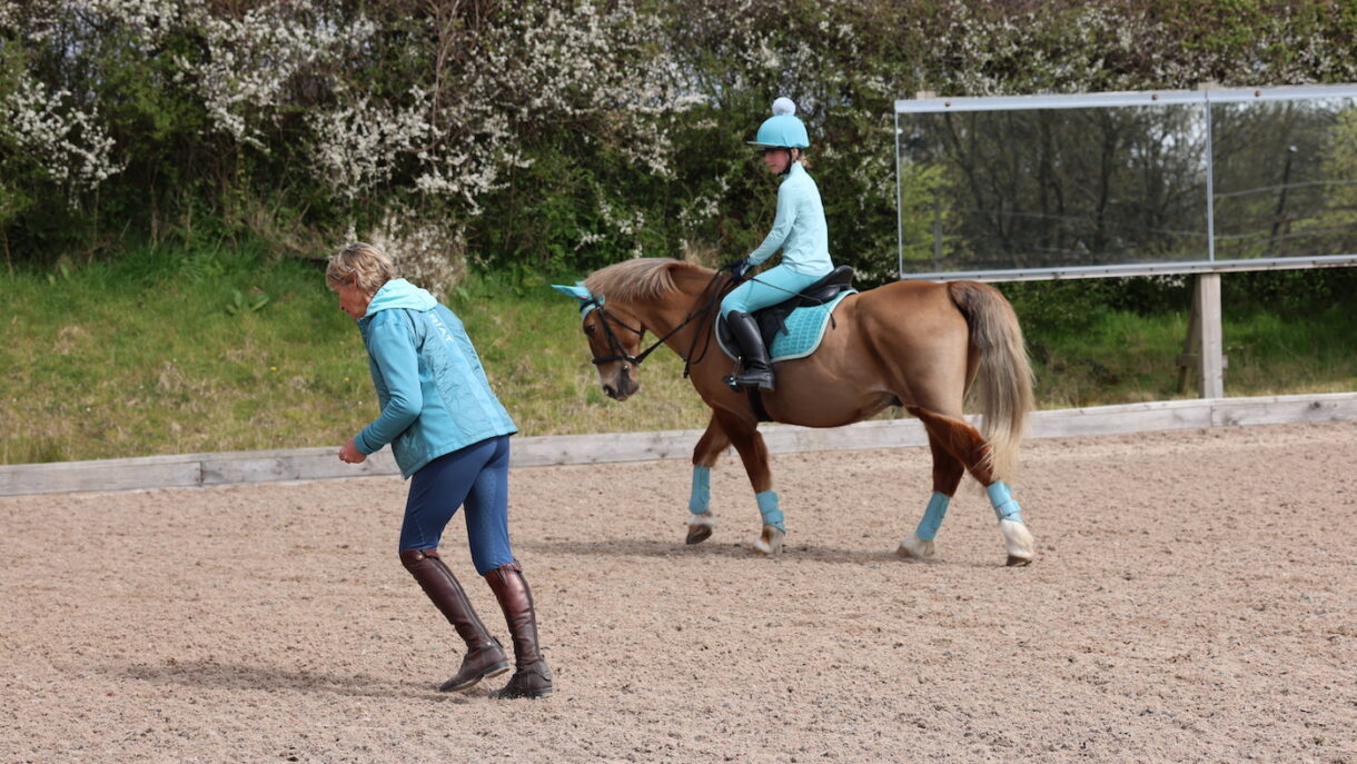 Training with Mary King in three simple exercises on a 20m circle