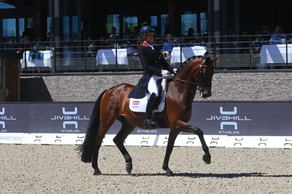 Carl Hester completes freestyle at European Dressage Championships