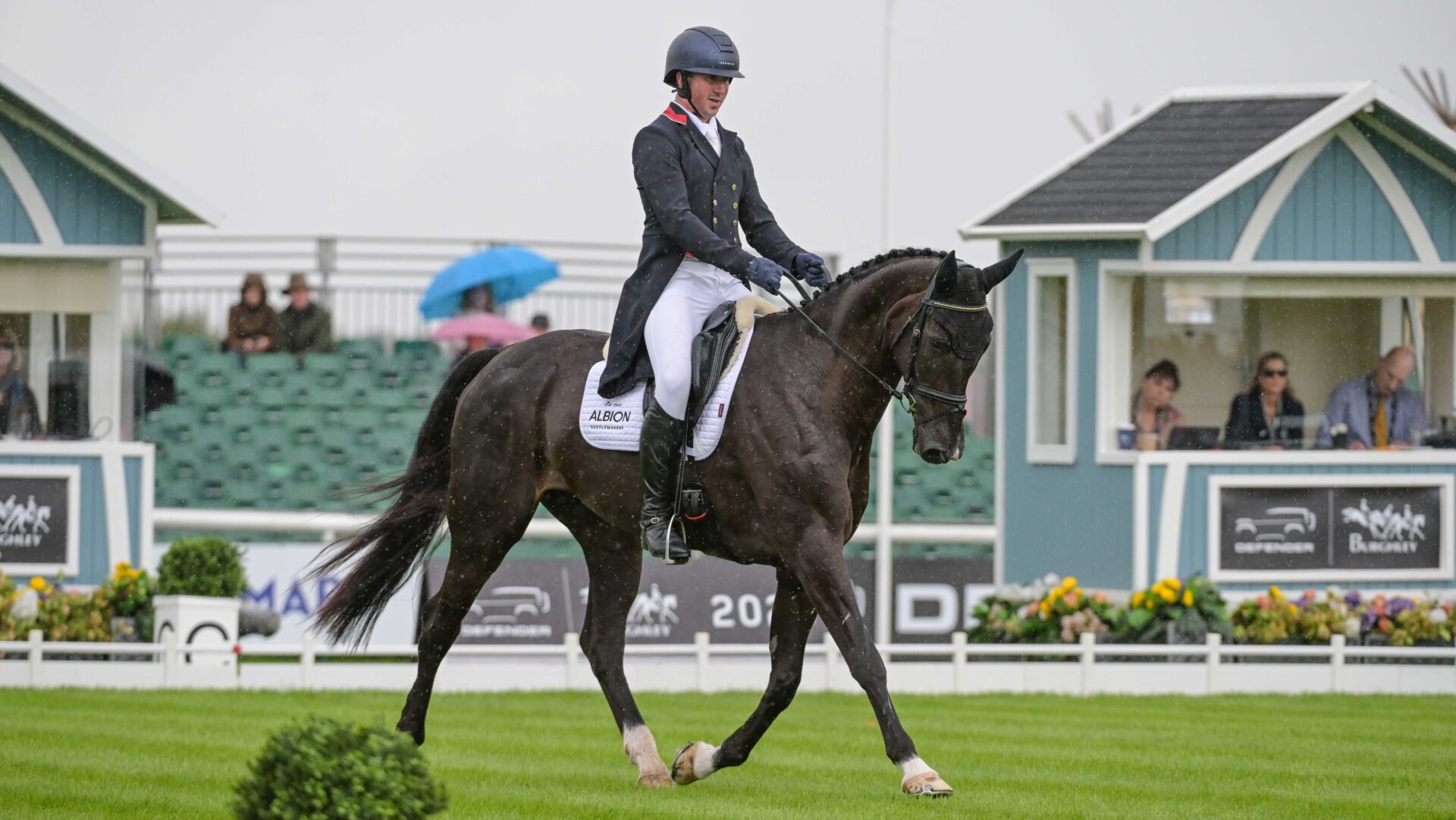 David Doel storms into Burghley Horse Trials dressage lead