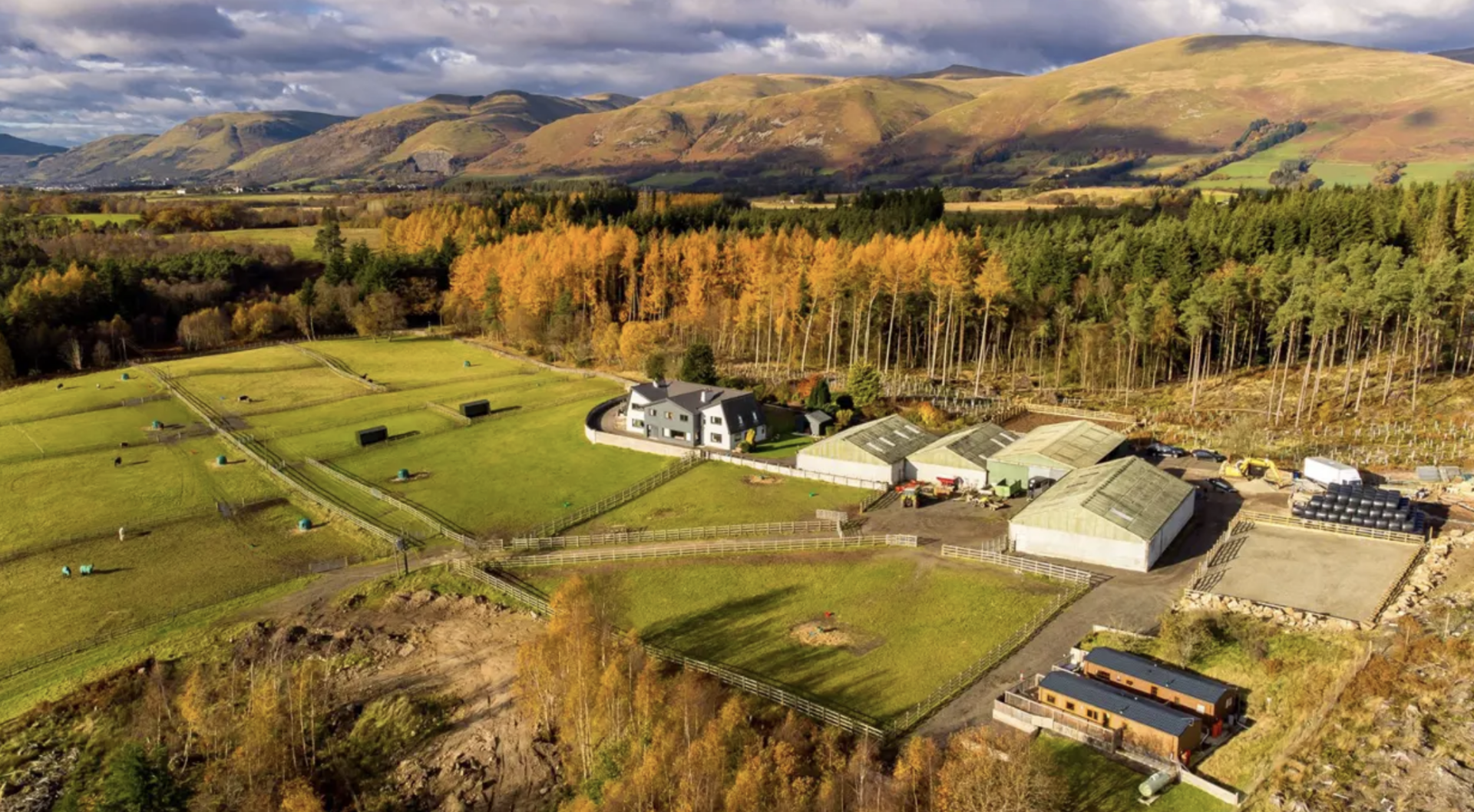 Check out this beautiful home complete with 85 acres, stabling, indoor ...