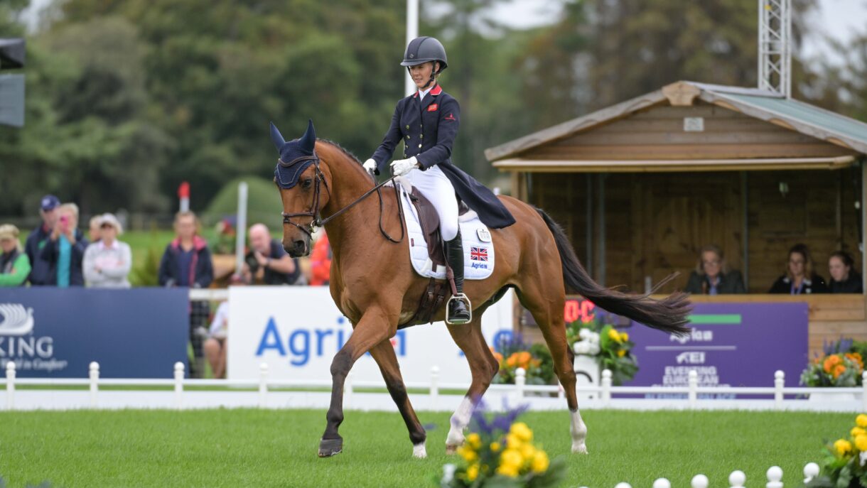 Yasmin Ingham performs Blenheim European Championships dressage