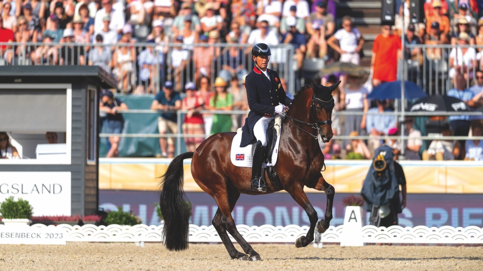 Carl Hester on his new ride Monet X after their grand prix debut