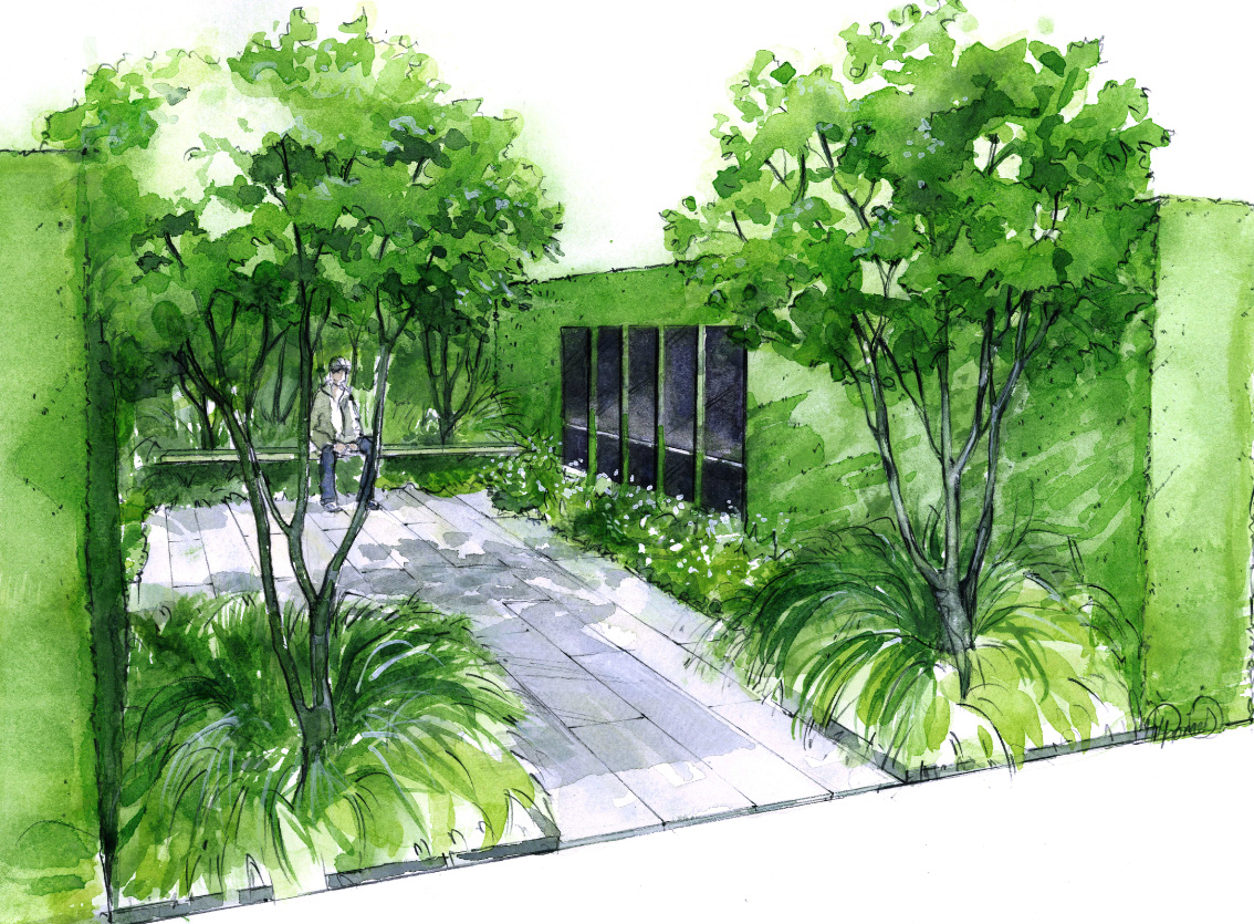 Small Backyard Flower Garden Ideas, Landscape Garden Template Image