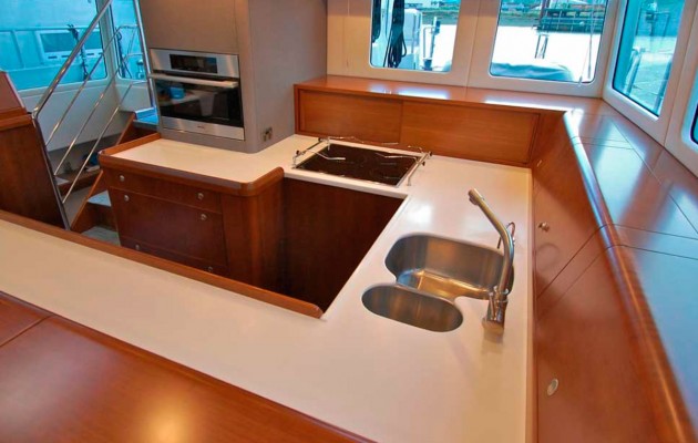 FPB70 - galley - Motor Boat & Yachting