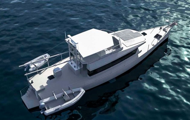 FPB70 - aerial view - Motor Boat & Yachting