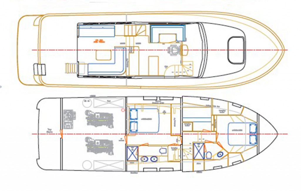 Explorer 58 - layout - Motor Boat & Yachting