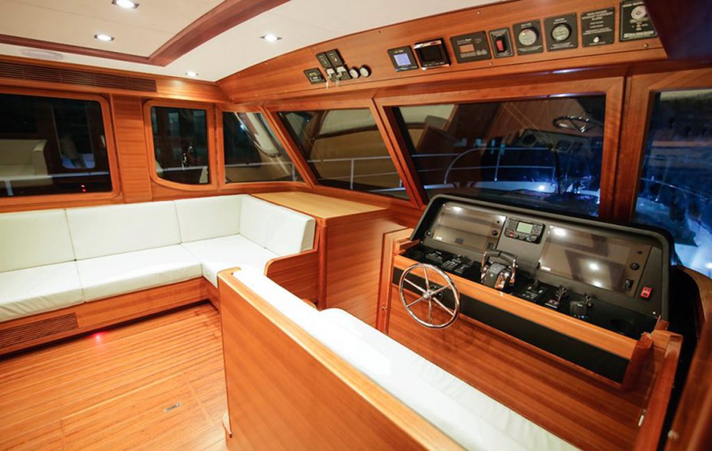 The helm is set up for crossing oceans - Motor Boat & Yachting