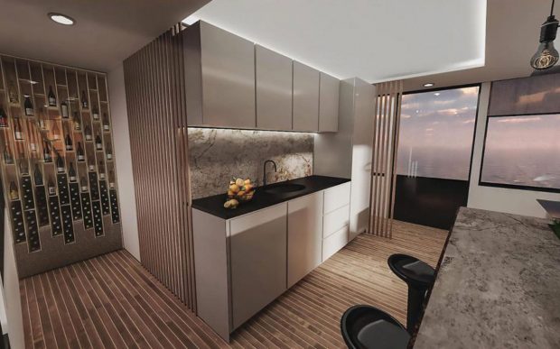 Nazareth Aquadomus flybridge houseboat is an intriguing crossover
