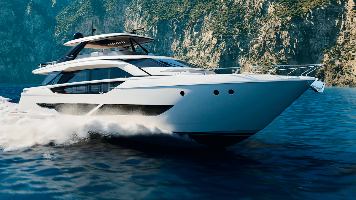 Ferretti 860: Italian giant goes back to the future with Art Deco interior