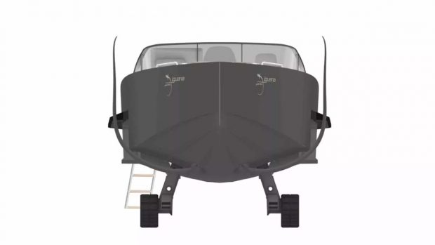 Iguana Foiler: French yard launches world-first amphibious electric boat