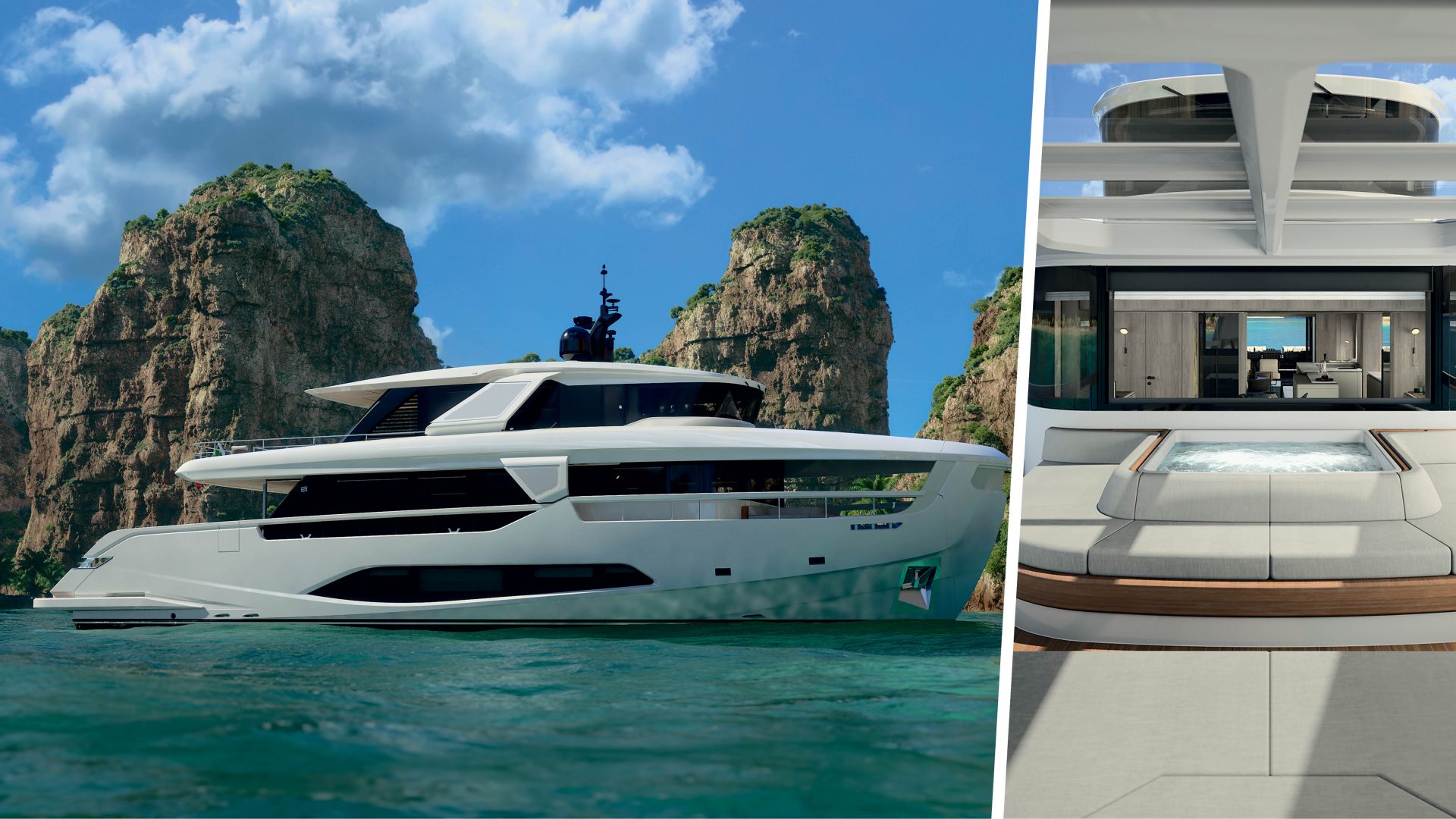 How Ferretti’s new InFYnito 90 tri-deck breaks the mould