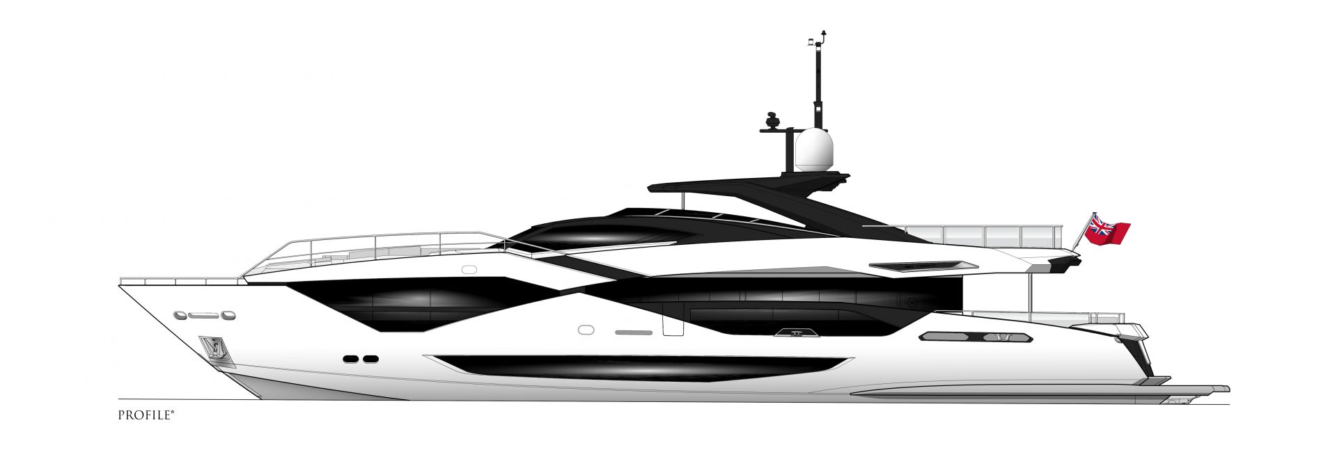 Sunseeker 120 Yacht concept revealed at 2023 Monaco Yacht Show