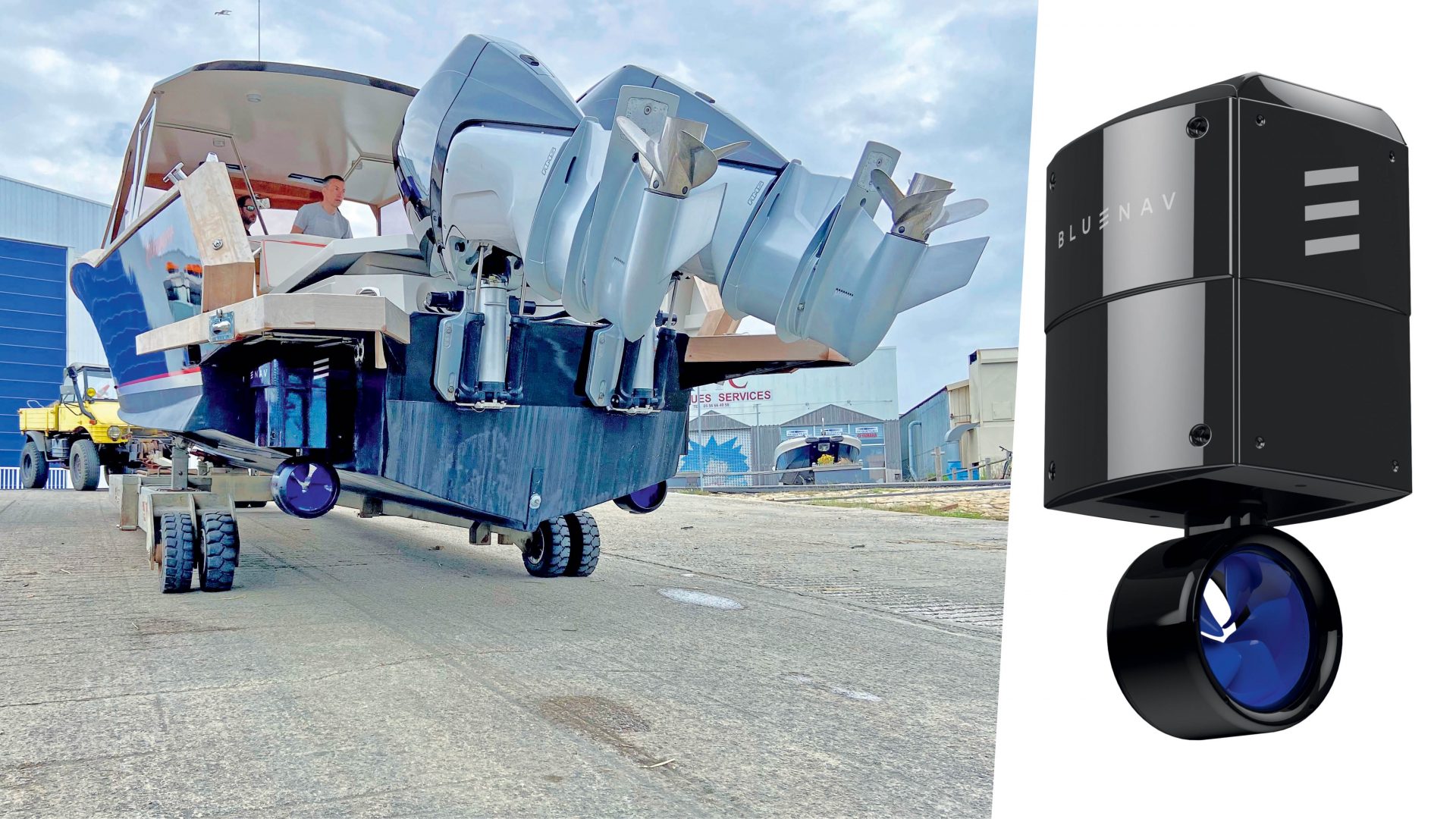 BlueSpin Outboard retrofit system makes switching to hybrid power easy