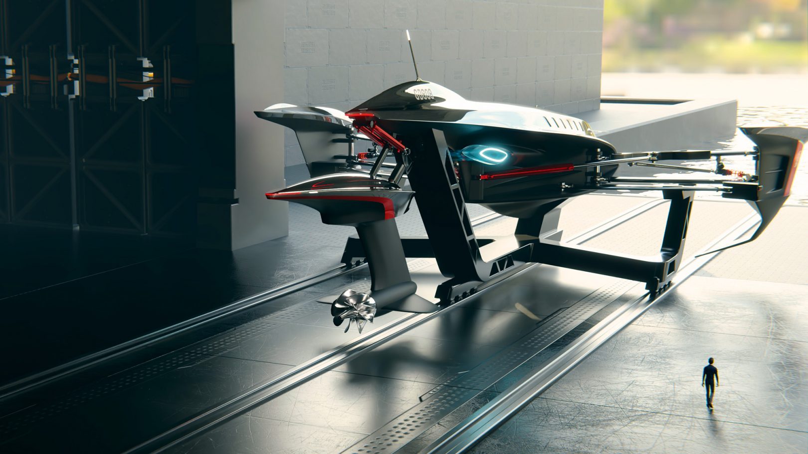 Sliver Bullet first look - 130ft foiling boat with spaceship looks