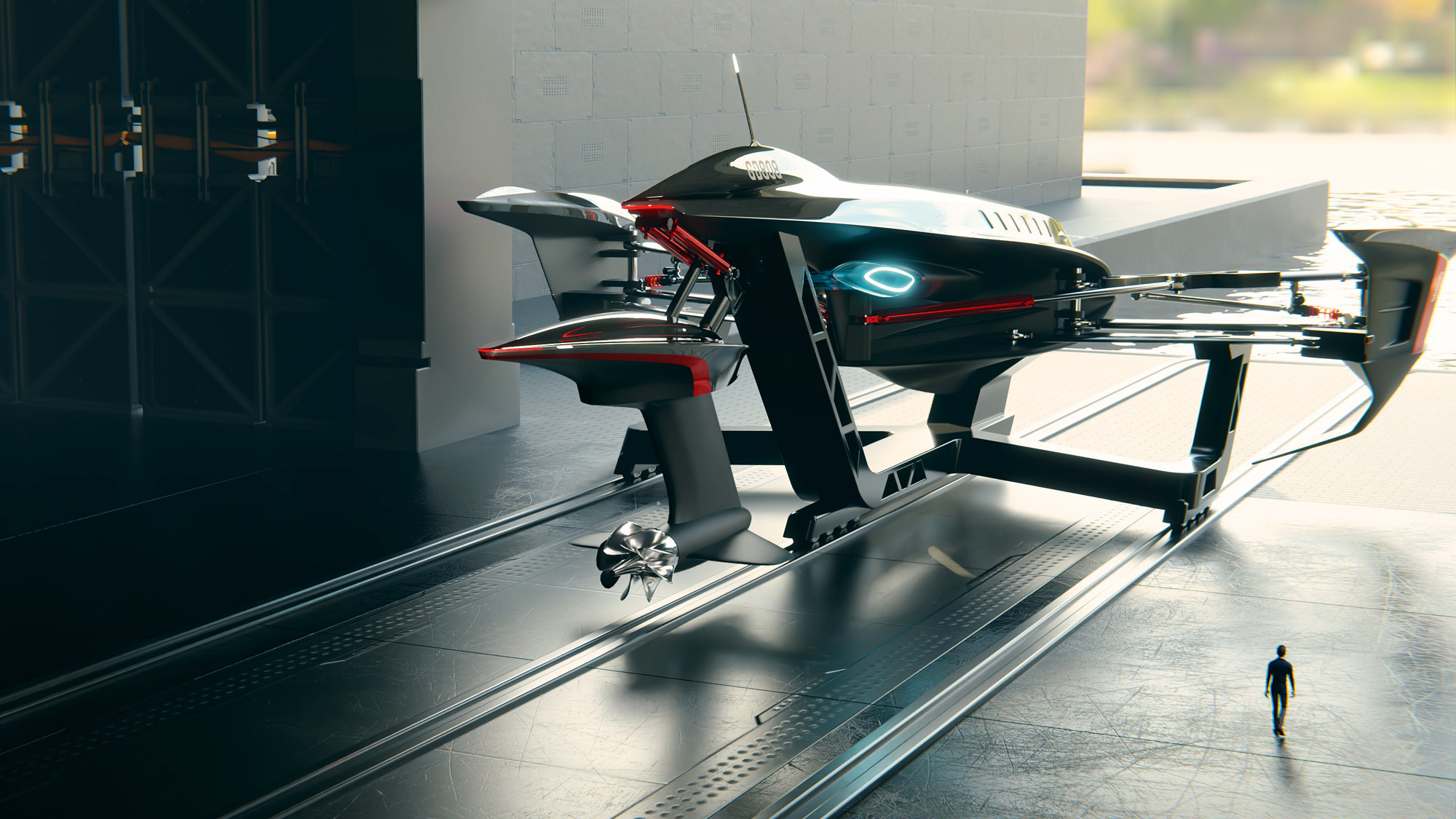 Sliver Bullet first look - 130ft foiling boat with spaceship looks