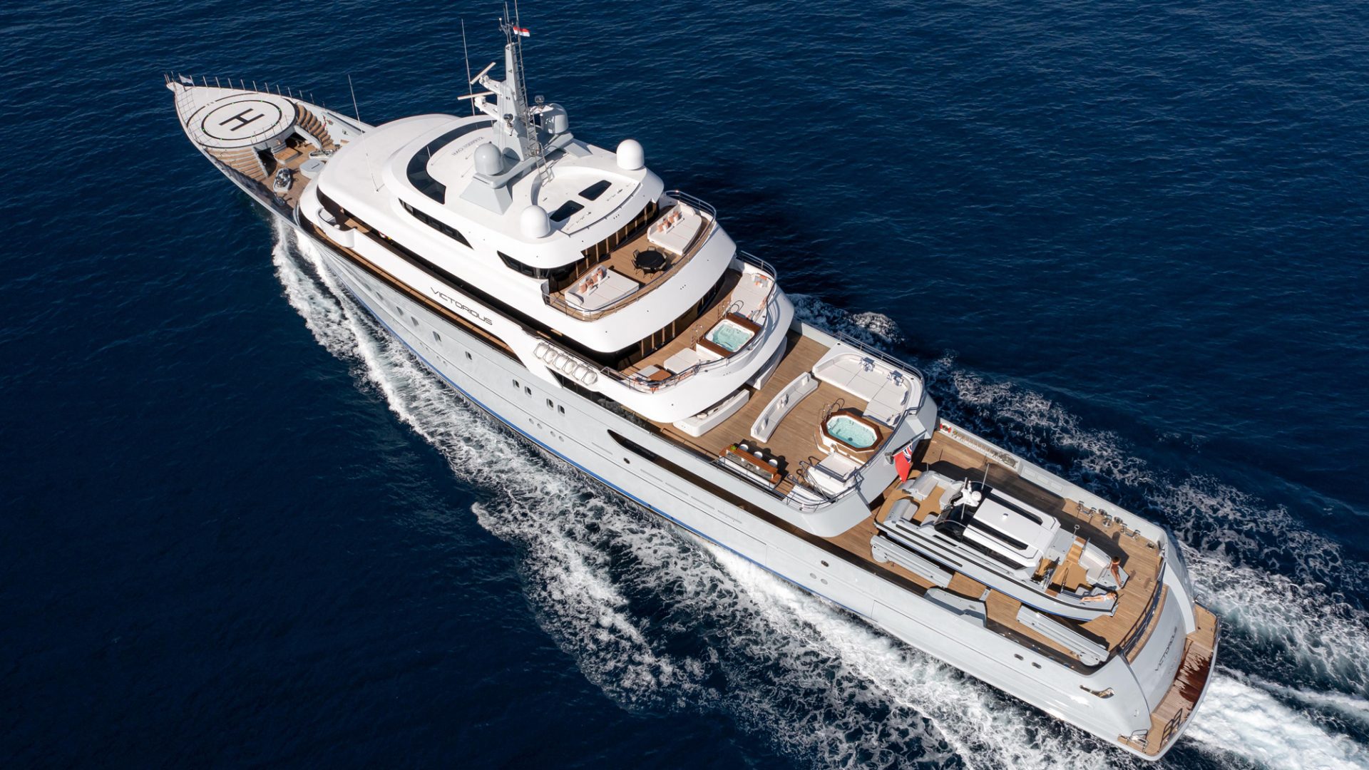 The massive 278-foot explorer Victorious will be the star at this year ...