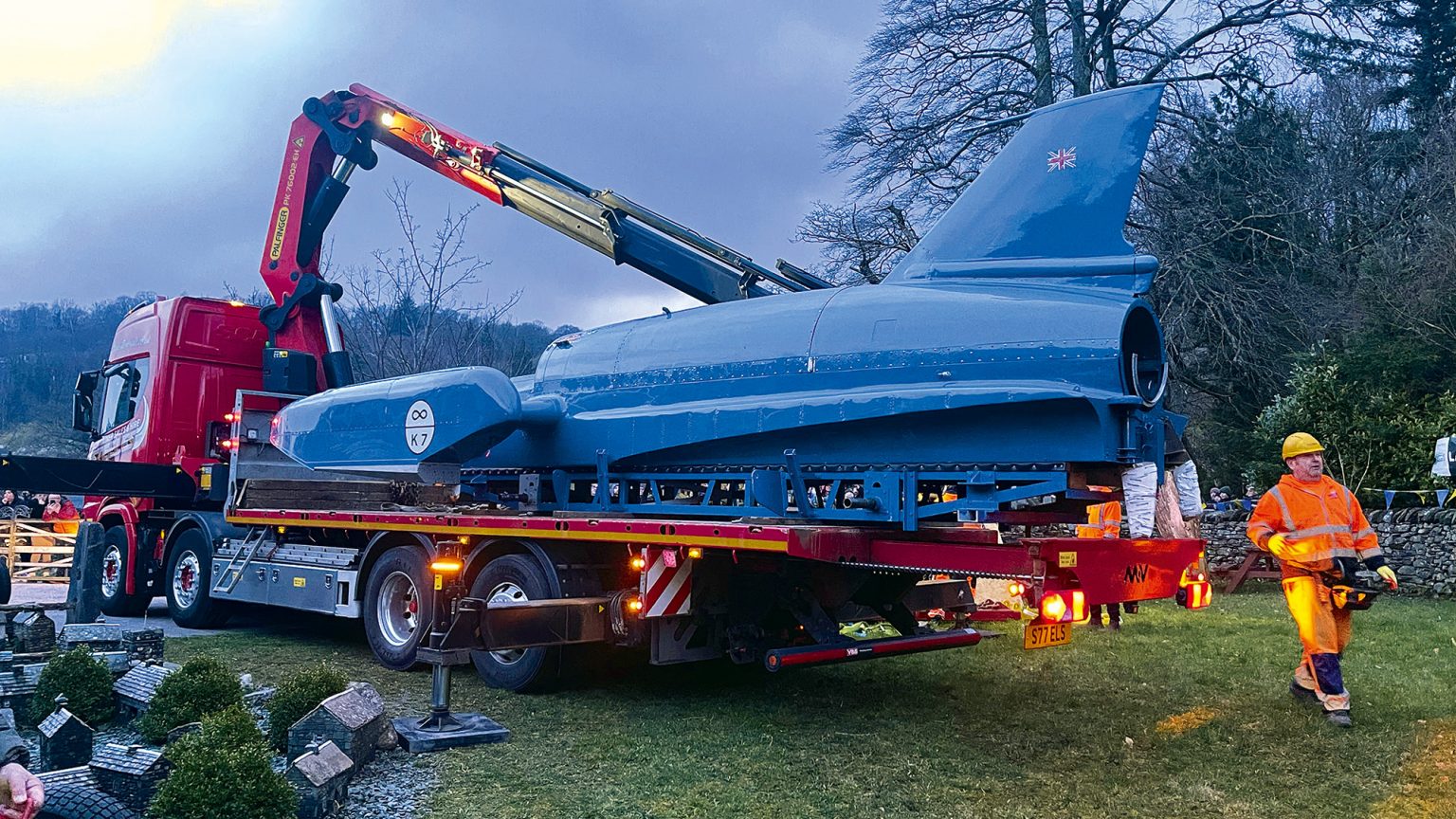 Speed record in sight for Spirit of Australia II and Bluebird K7 comes home