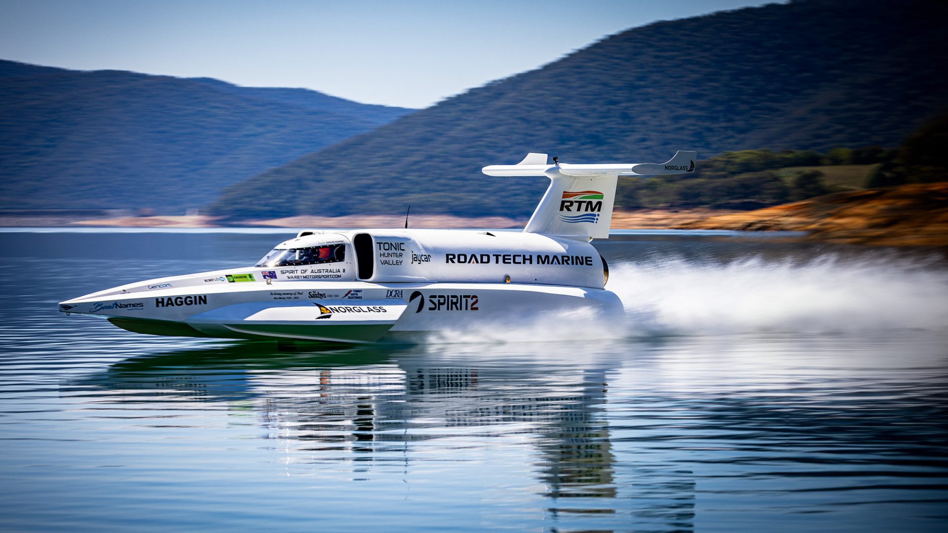 Speed record in sight for Spirit of Australia II and Bluebird K7 comes home