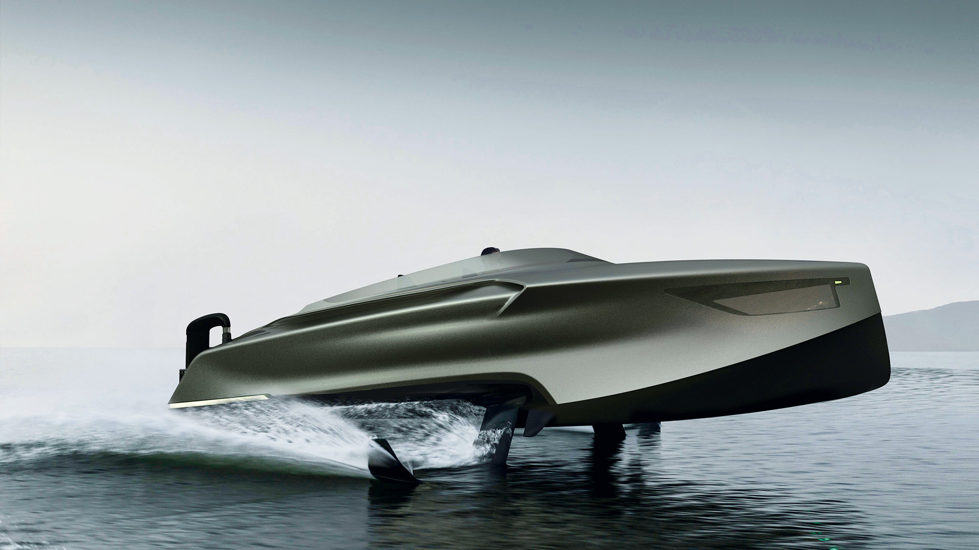 What we know so far about Enata's designer foiling motor boat, Vatoz