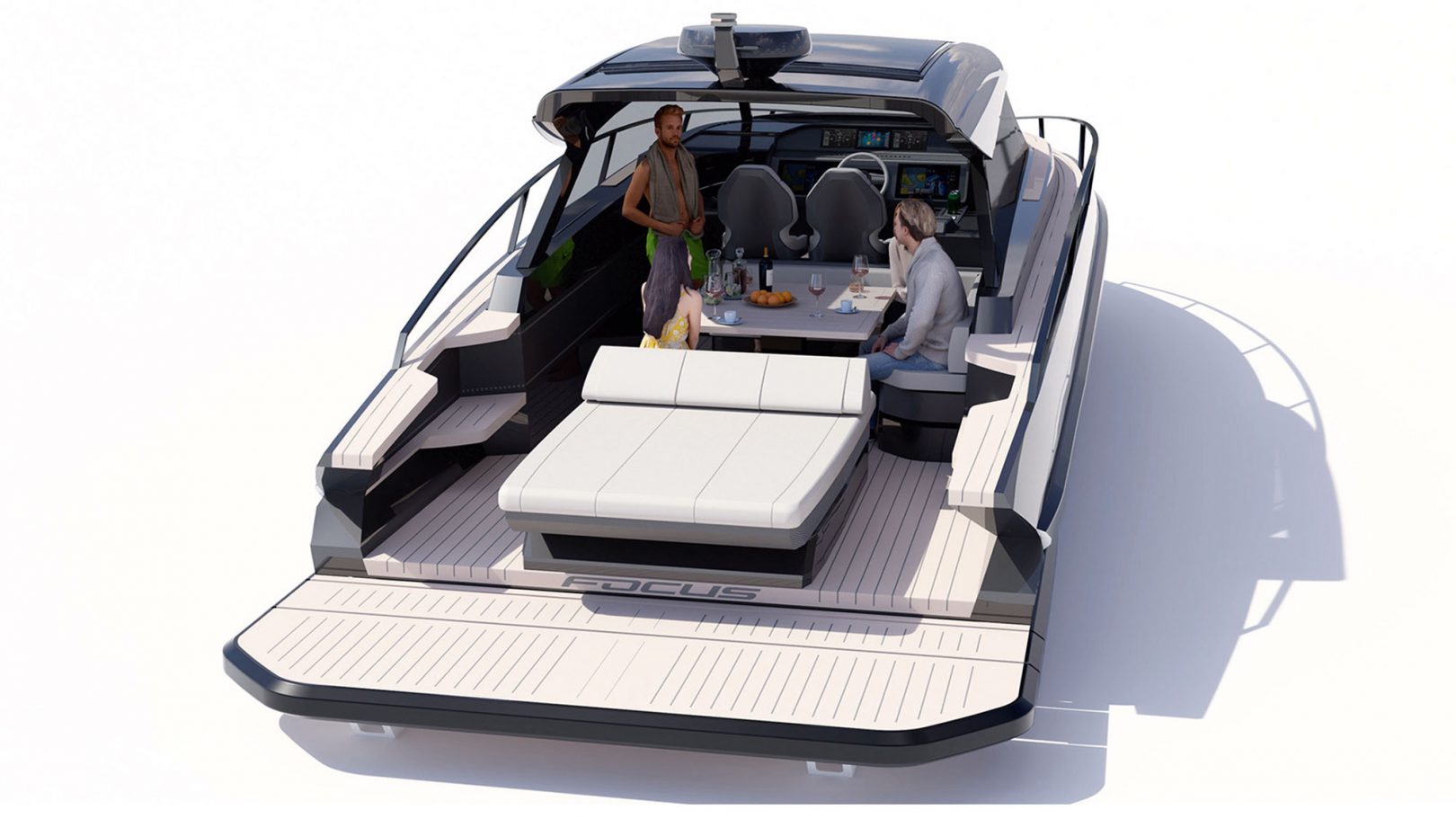 Focus Motoryachts teases new 3X boat ideal for bathing