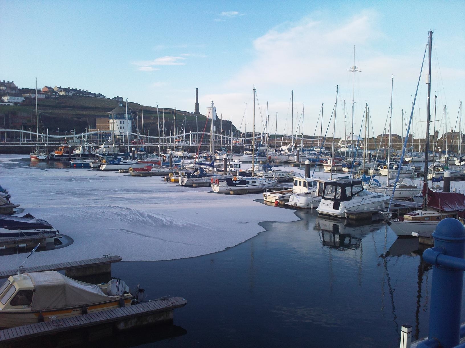 Whitehaven Marina ices over - Practical Boat Owner