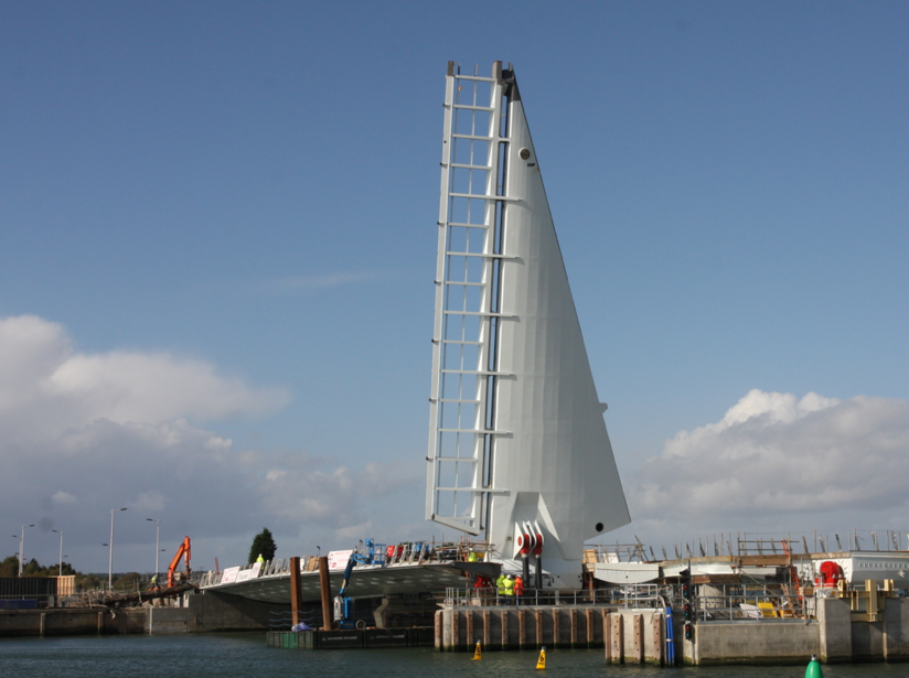 First 'sail' lifts on Poole's new bridge - Practical Boat Owner