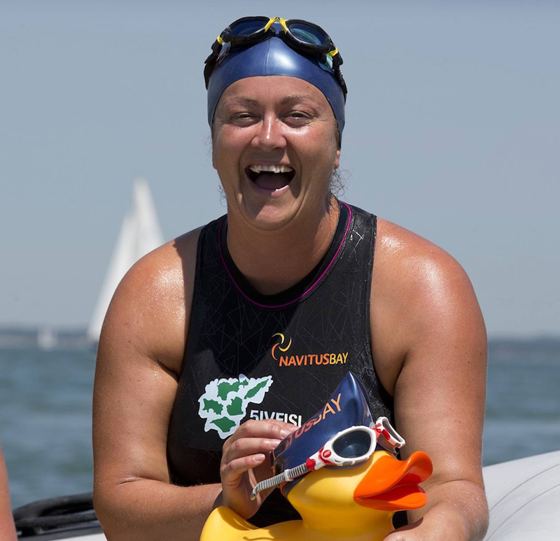 Anna Wardley begins Isle of Wight swim - Practical Boat Owner