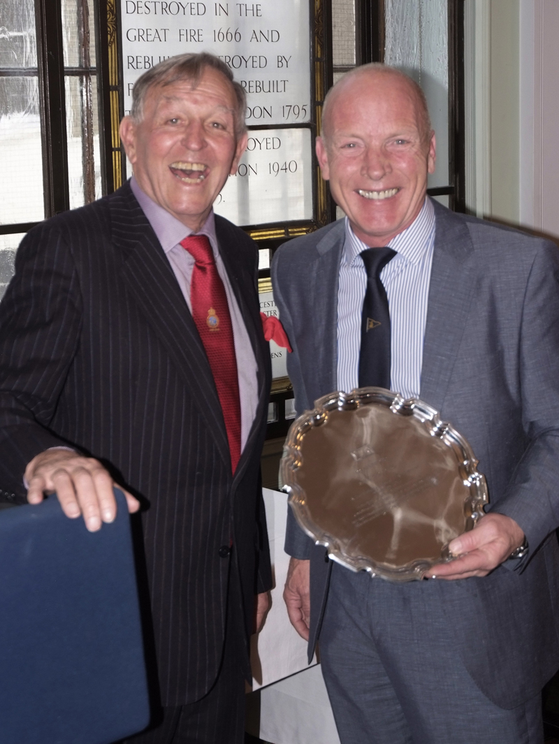 YJA Special Award winner Mike Golding with YJA Chairman Bob Fisher ...